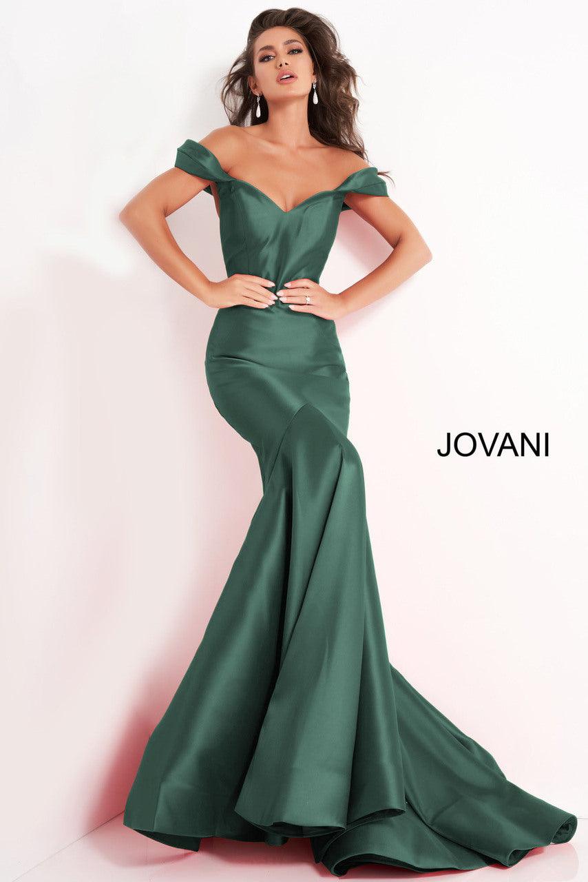Black Jovani 02359 Prom Long Off Shoulder Mermaid Dress for $500.0 – The Dress Outlet