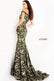Black/Gunmetal Jovani 63516 Prom Long Off the Shoulder Formal Gown for $700.0 – The Dress Outlet