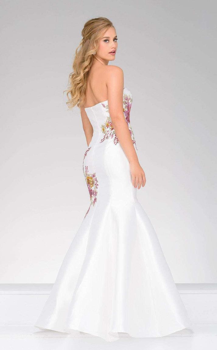 Purple/Multi Jovani 33689 Strapless Floral Mermaid Long Prom Dress for ...