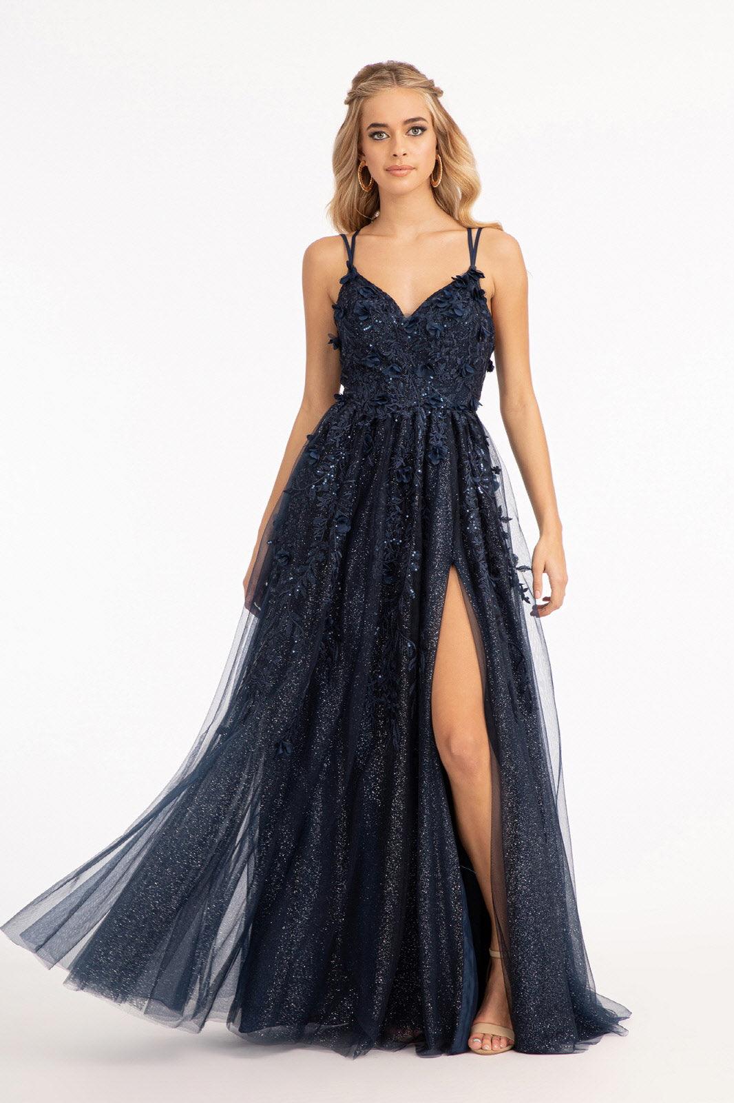 Navy Long Formal A Line Prom Dress for $342.99 – The Dress Outlet