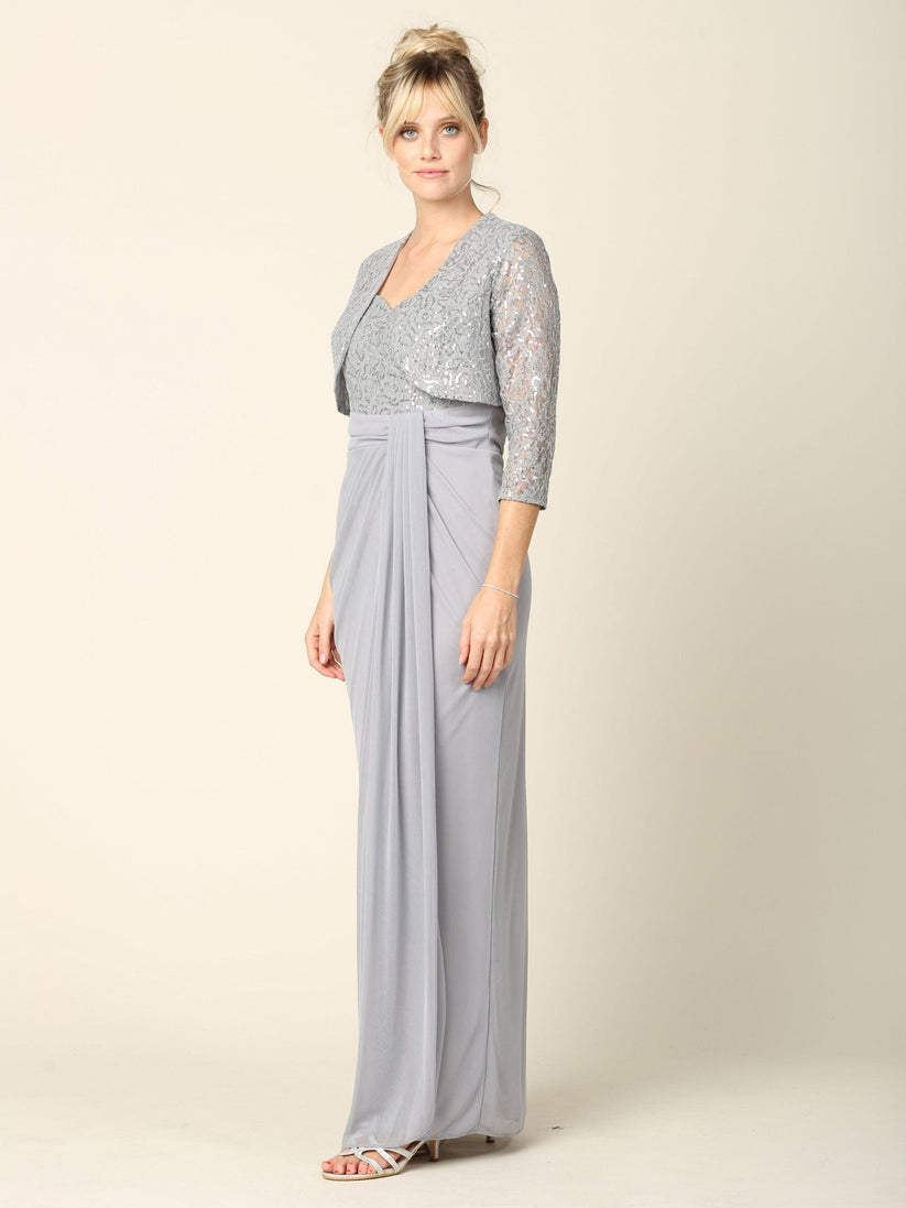 Navy Long Mother of the Bride 2 Piece Formal Bolero Dress for $135.99 ...