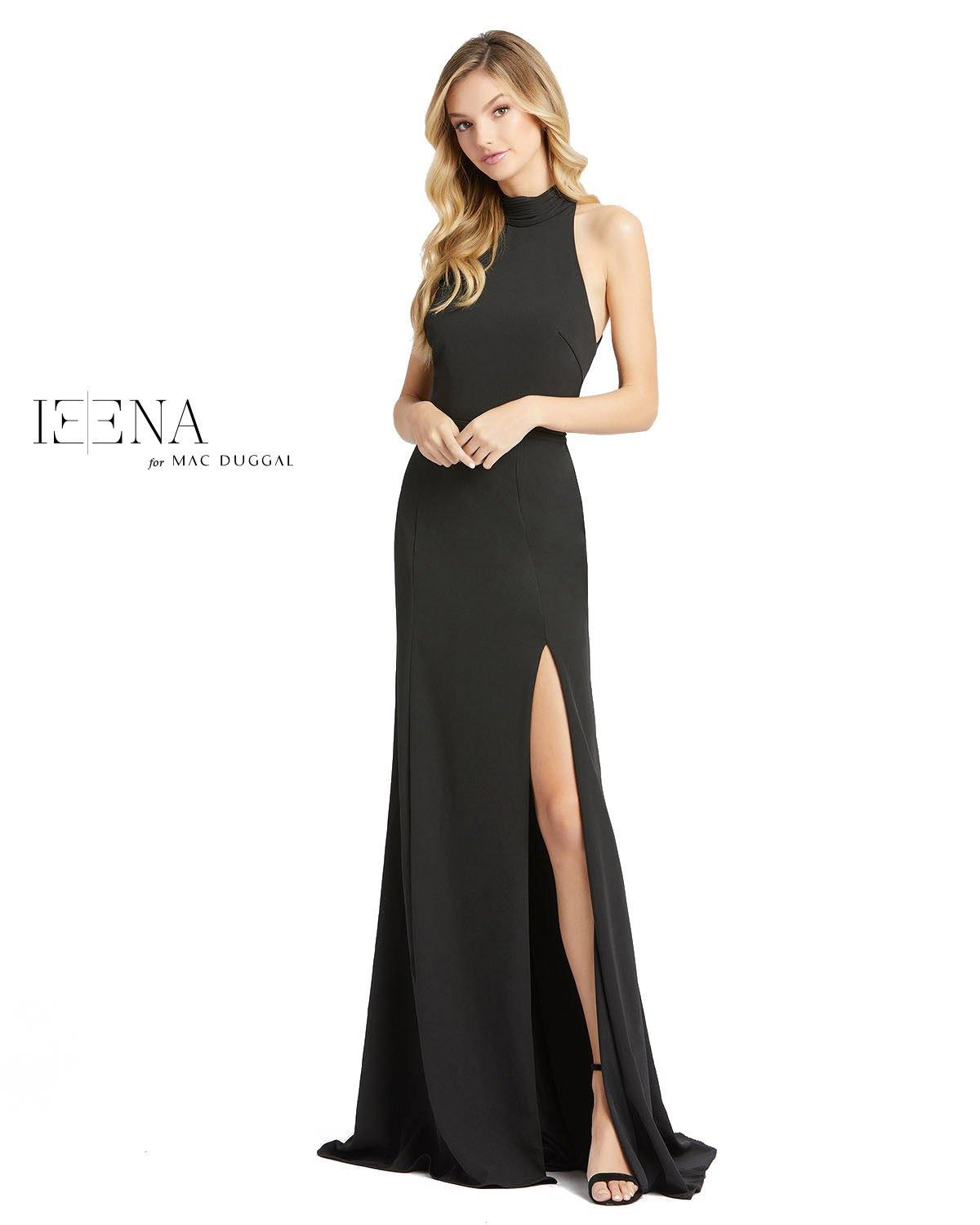 Black Mac Duggal 26127 Long Formal Halter Fitted Dress For 338 0 The