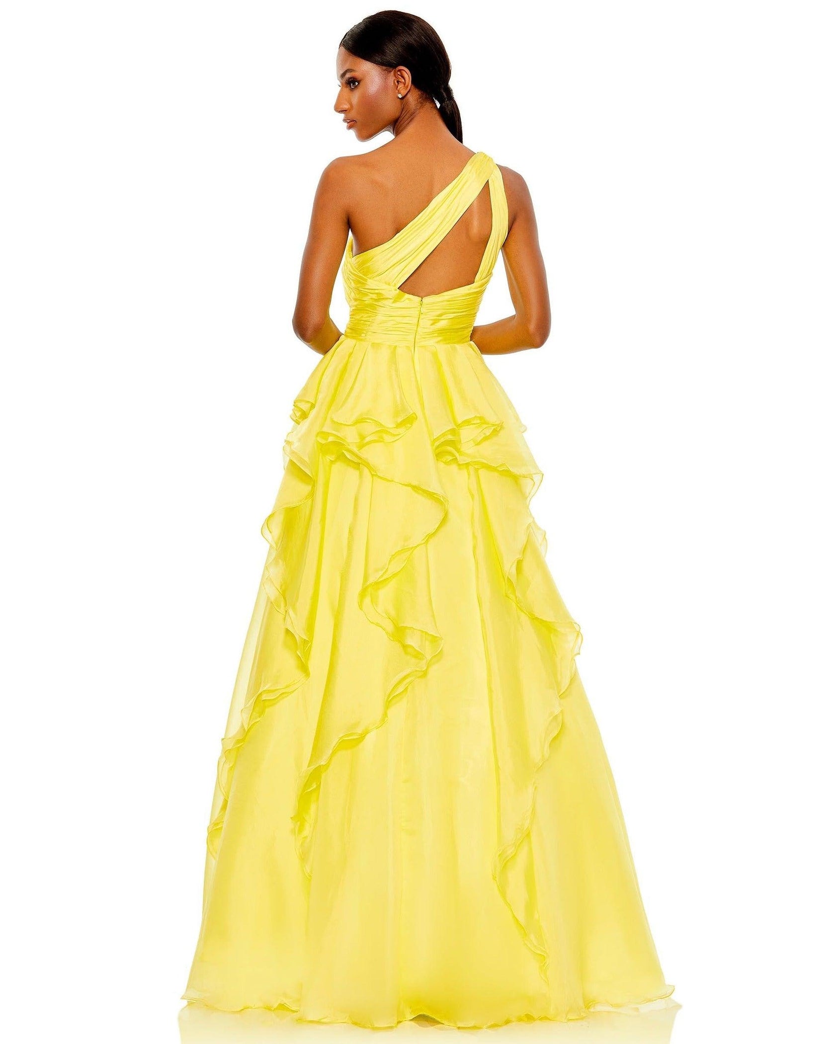 Blue Mac Duggal 49541 Prom Long One Shoulder Formal Gown For 249 99