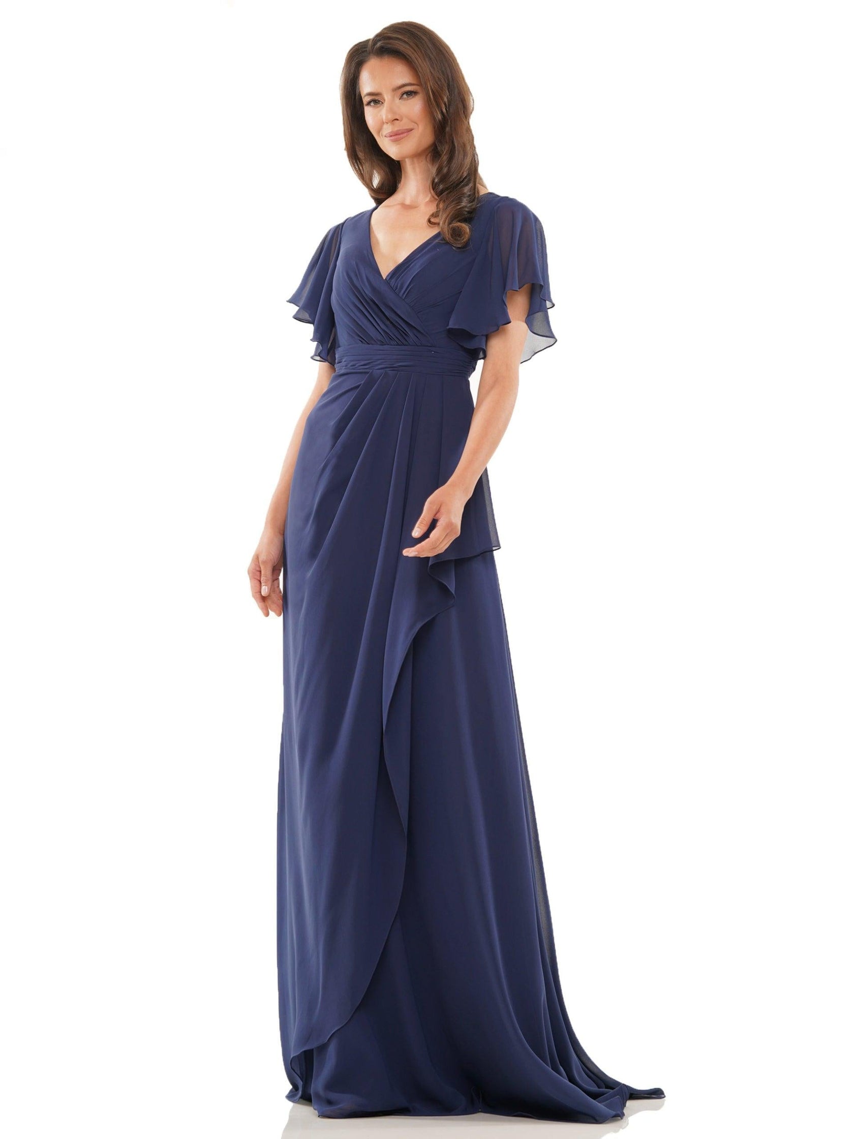 Navy Marsoni Formal Mother of the Bride Long Gown M320 for $306.0 – The ...