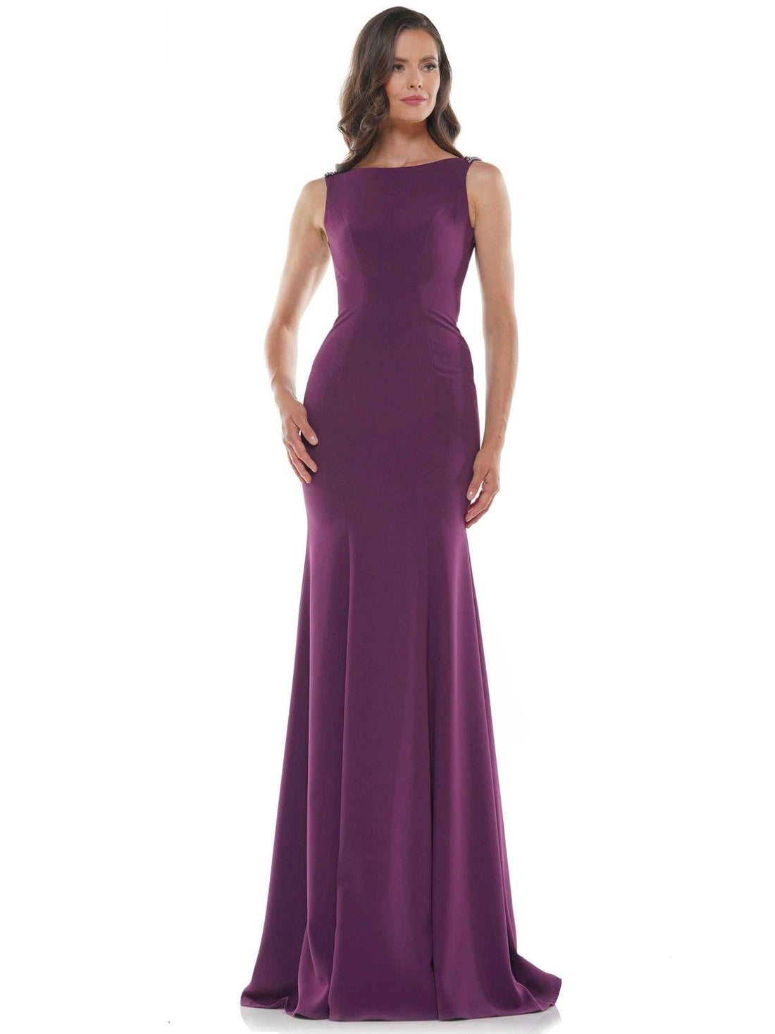 Eggplant Marsoni Long Mother of the Bride Fitted Dress 140 for $319.99 ...