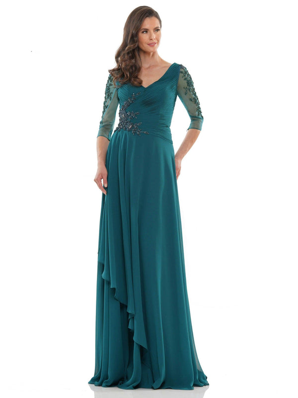 Deep Green Marsoni Mother of the Bride Long Chiffon Dress 1135 for $591 ...