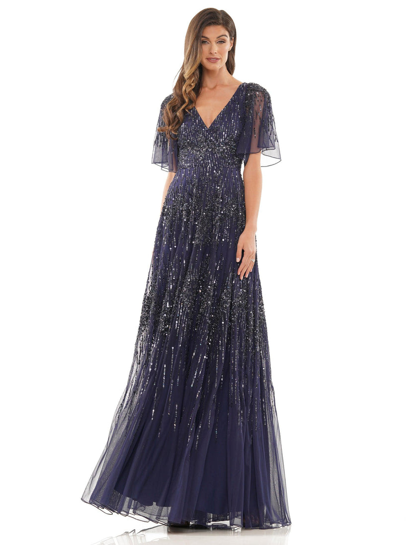 Navy Marsoni Mother of the Bride Long Formal Gown 1217 for $943.99 ...