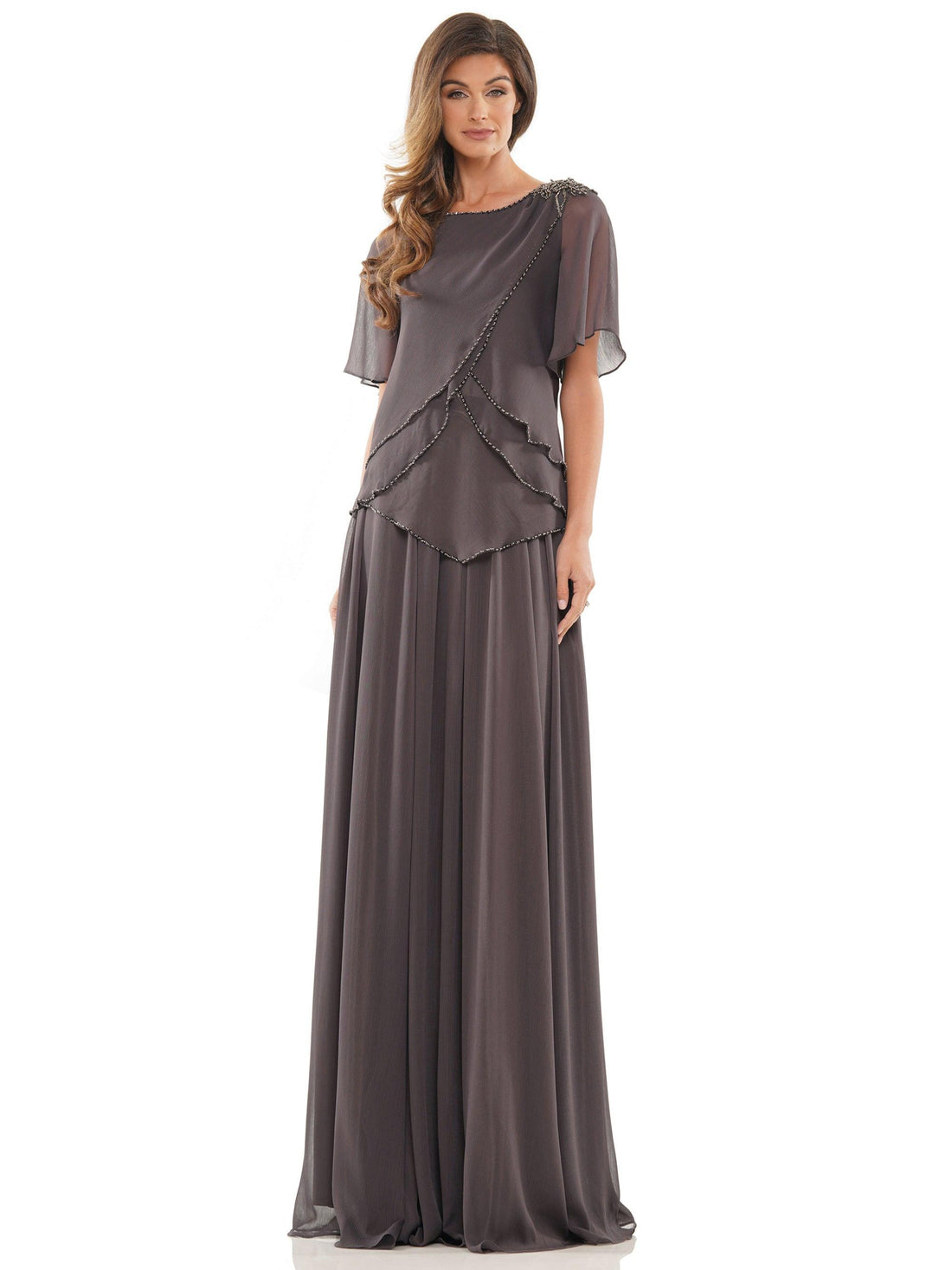 Charcoal Marsoni Mother of the Bride Long Formal Gown M322 for $327.99 ...
