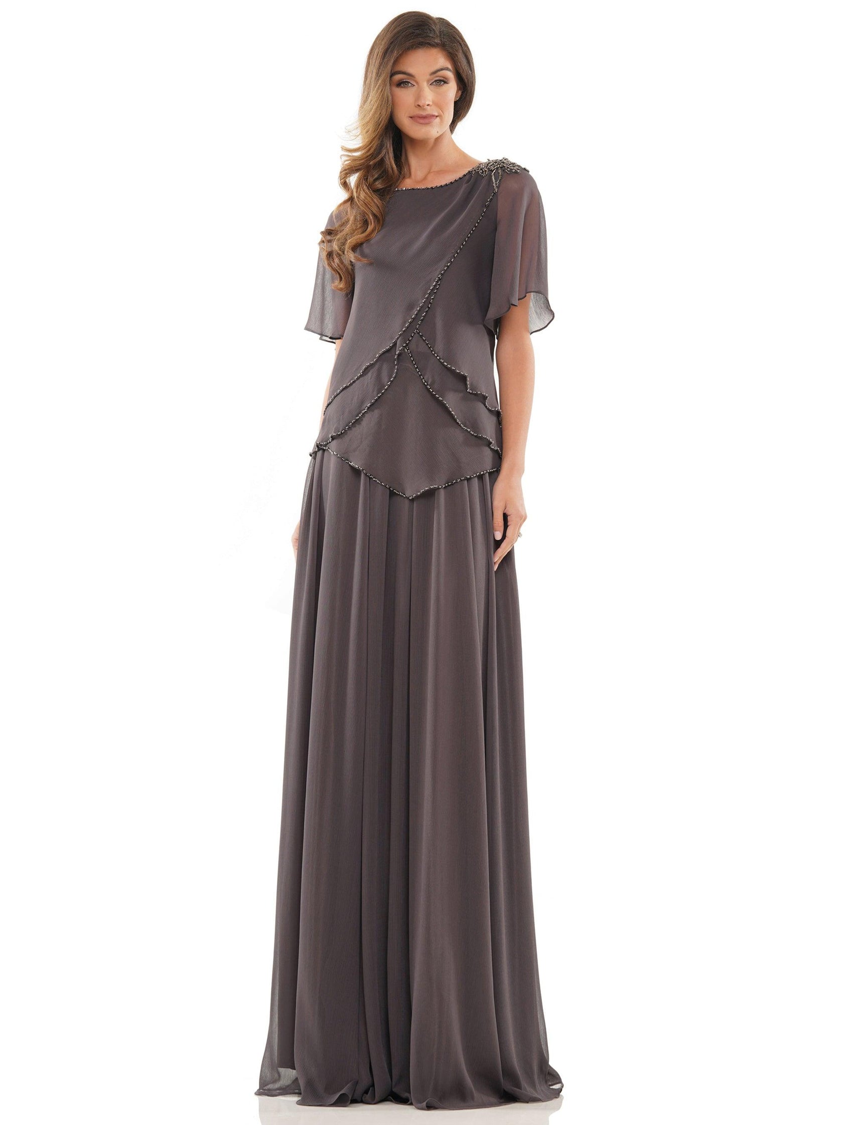 Charcoal Marsoni Mother of the Bride Long Formal Gown M322 for $327.99 ...