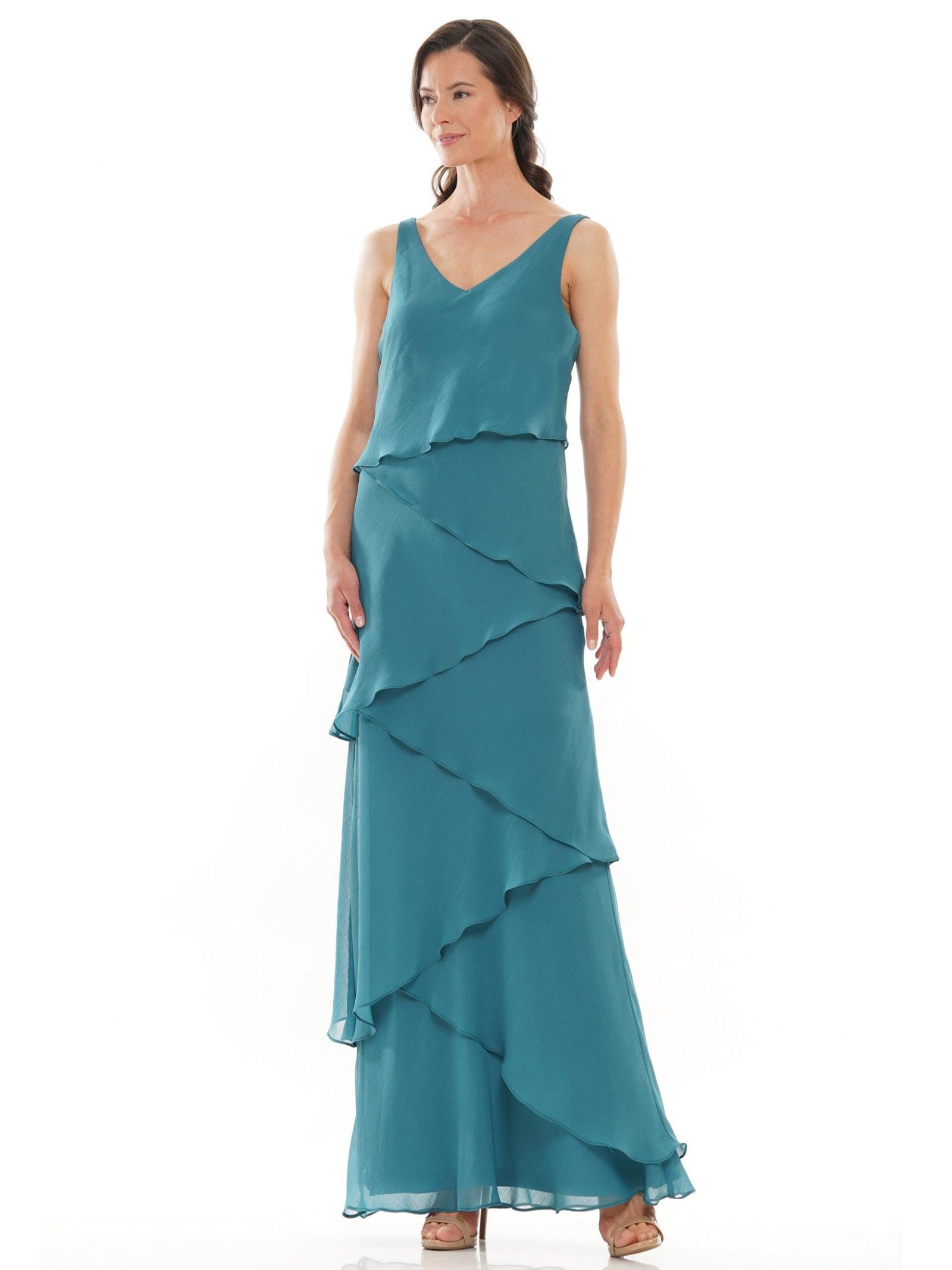 Marsoni Two Piece Ruffle Long Lace Dress 309