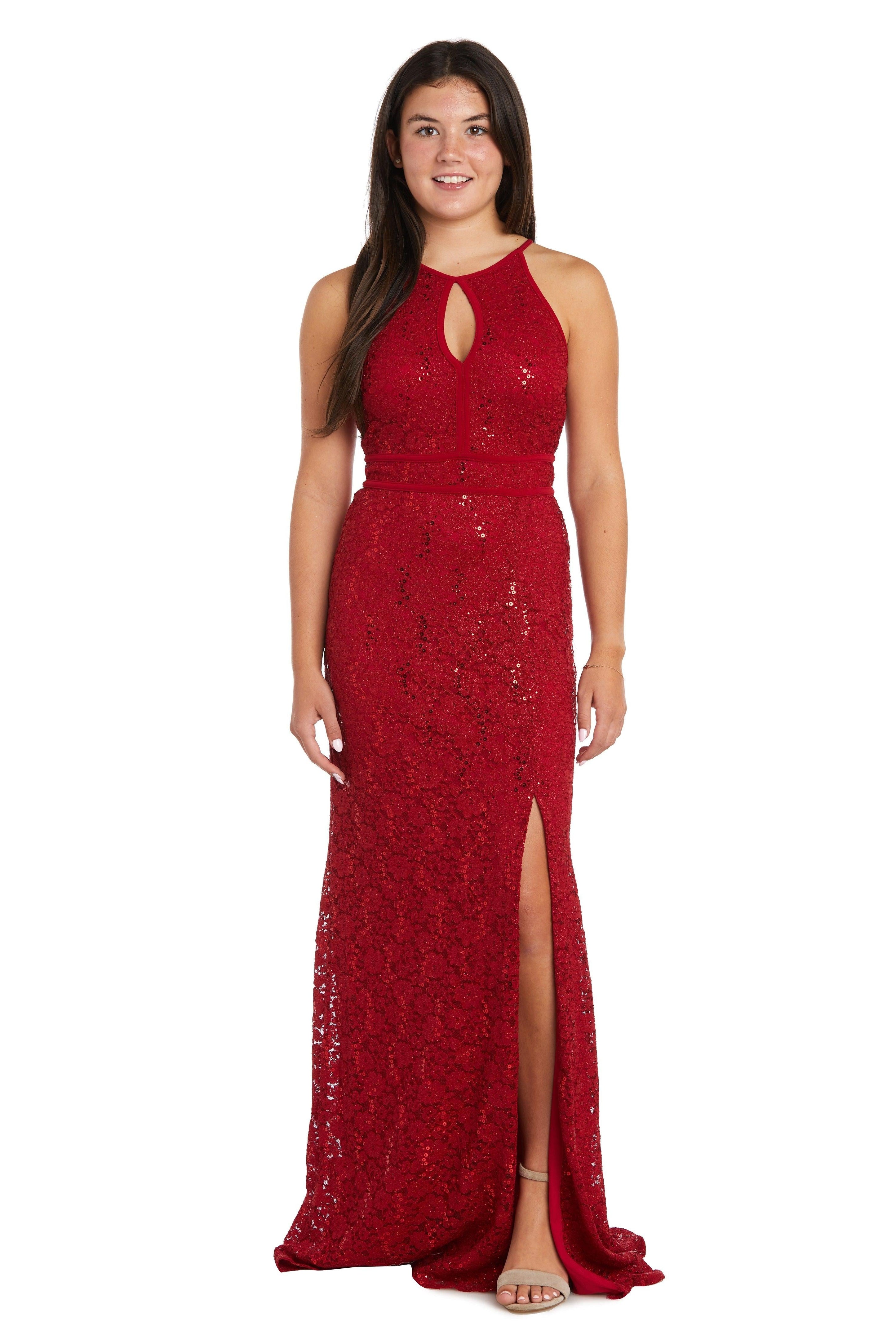 Ivory Nude Morgan And Co 12346 Long Halter Formal Prom Dress For 73 99