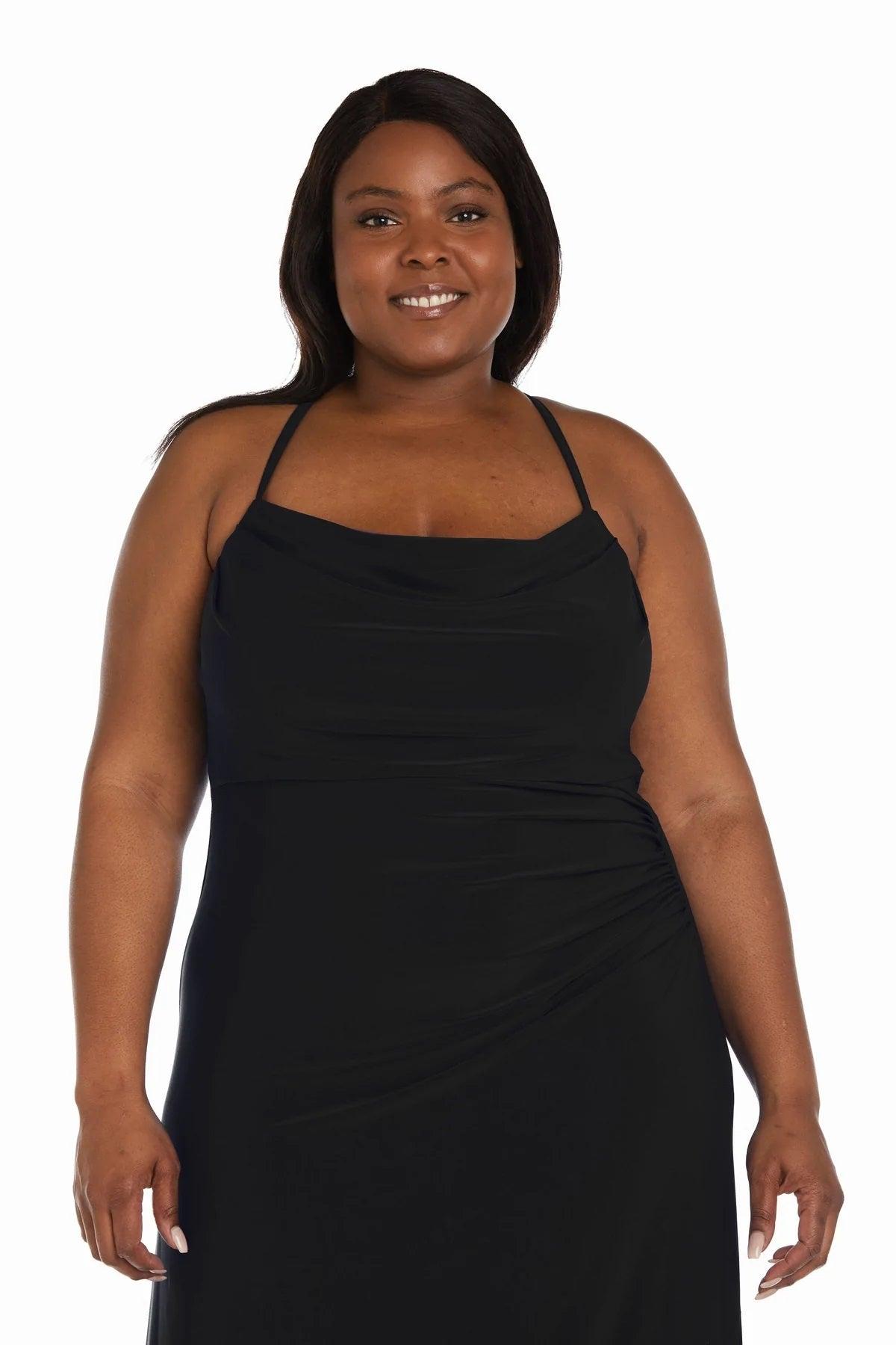 Electric Blue Morgan & Co 13019WM Long Plus Size Formal Dress for $69. ...