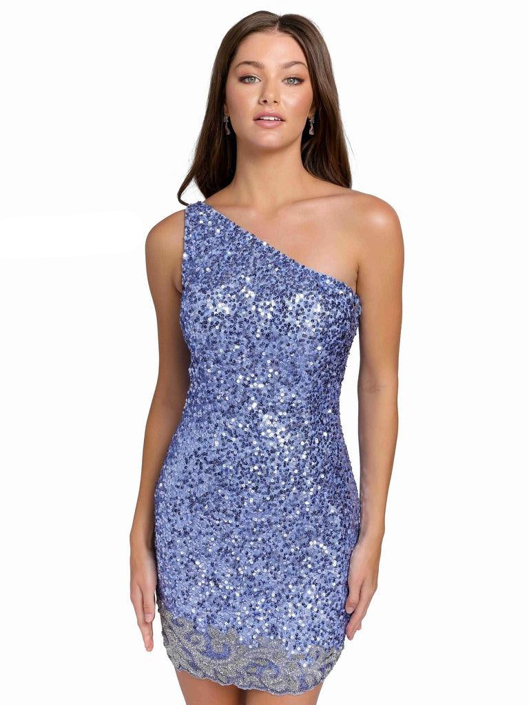 Bright Blue Primavera Couture Prom Short Homecoming Dress 3846 for $325 ...