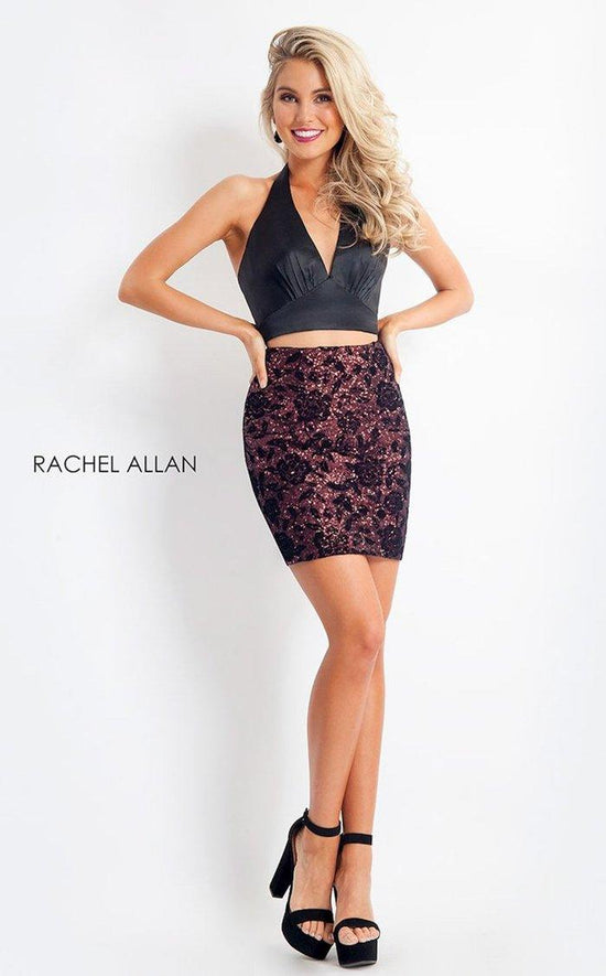 Black Royal Rachel Allan Short Two Piece Homecoming Dress 4653 for $127 ...