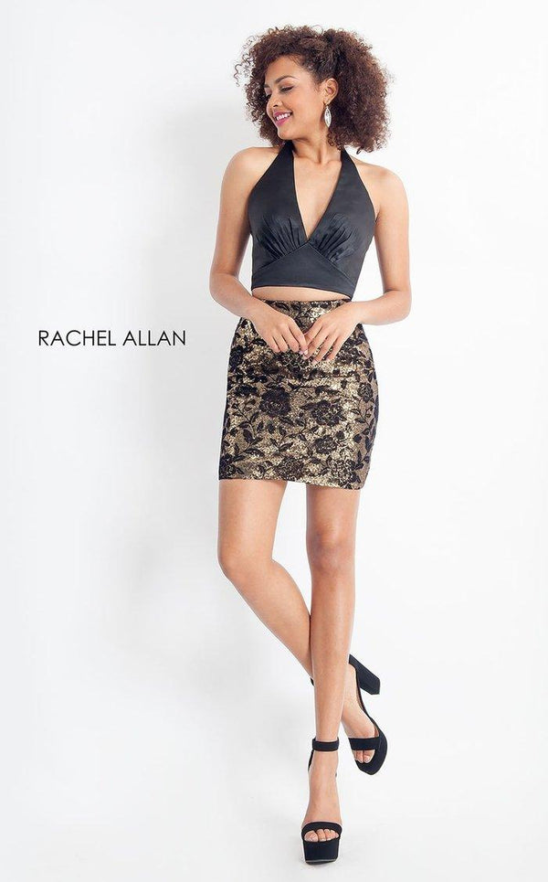 Black Royal Rachel Allan Short Two Piece Homecoming Dress 4653 for $127 ...