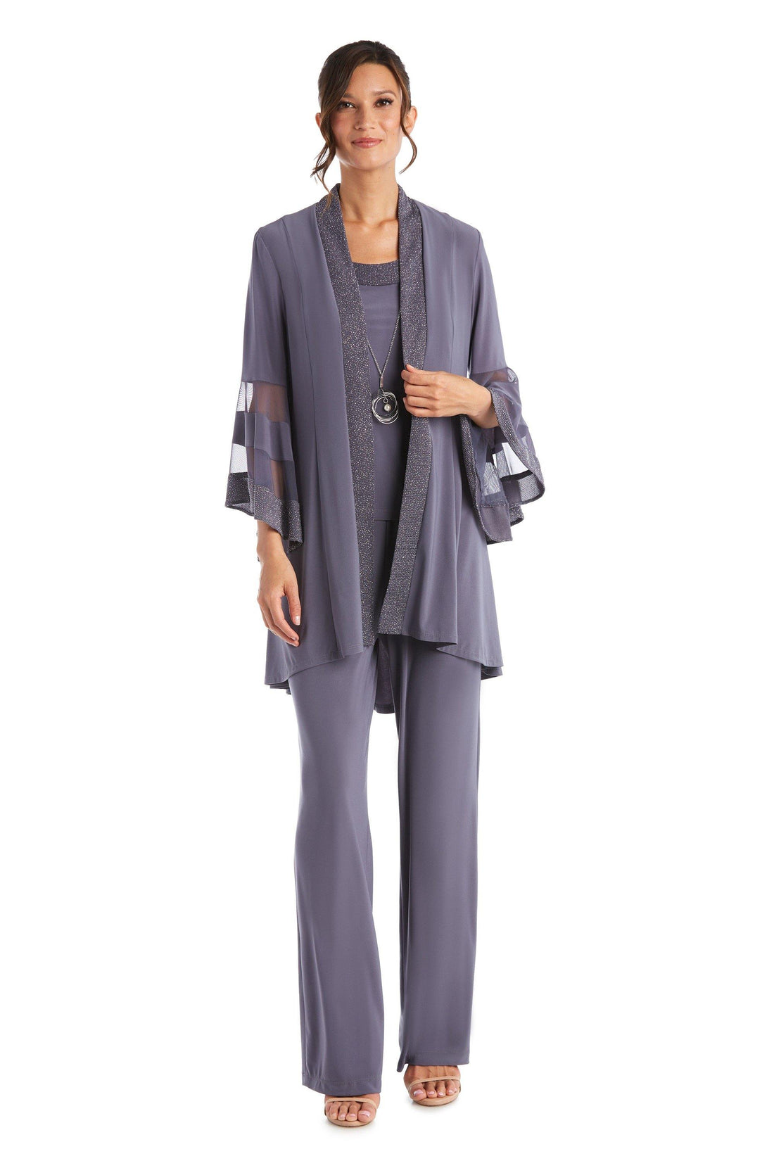Black R&M Richards 7241 Formal Duster Jacket Pant Set for $55.99 – The ...
