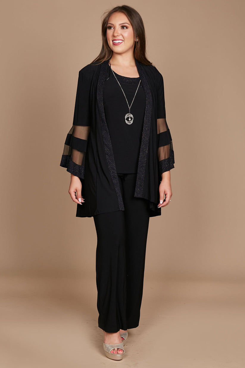 Black R&M Richards 7241 Formal Duster Jacket Pant Set for $55.99 – The ...