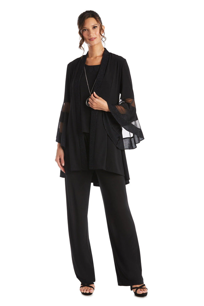 Charcoal R&M Richards 7241P Formal Petite Duster Pant Suit for $75.99 ...