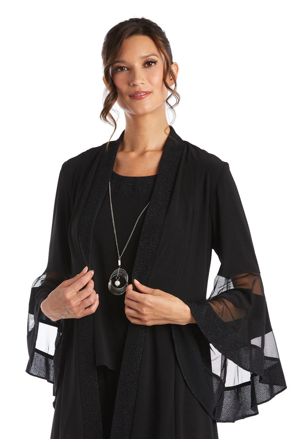 Charcoal R&M Richards 7241P Formal Petite Duster Pant Suit for $75.99 ...