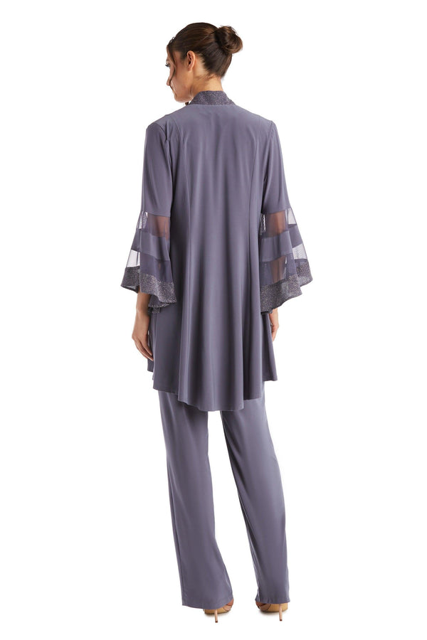 Charcoal R&M Richards 7241P Formal Petite Duster Pant Suit for $75.99 ...