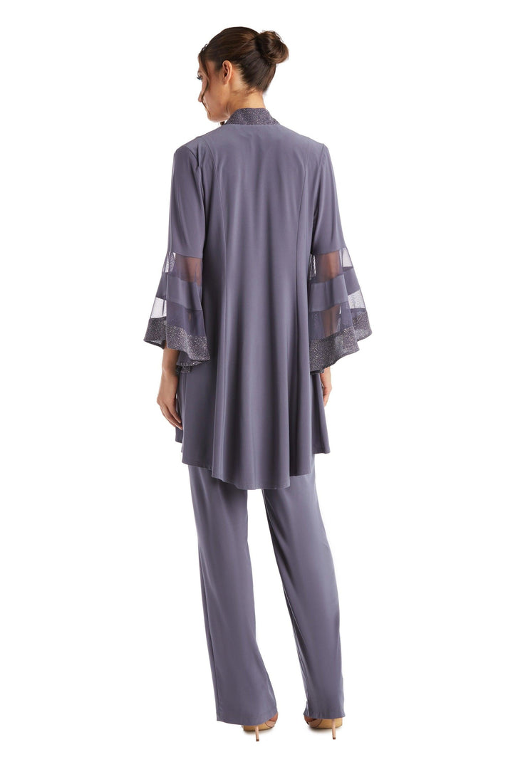 Charcoal R&M Richards 7241P Formal Petite Duster Pant Suit for $75.99 ...