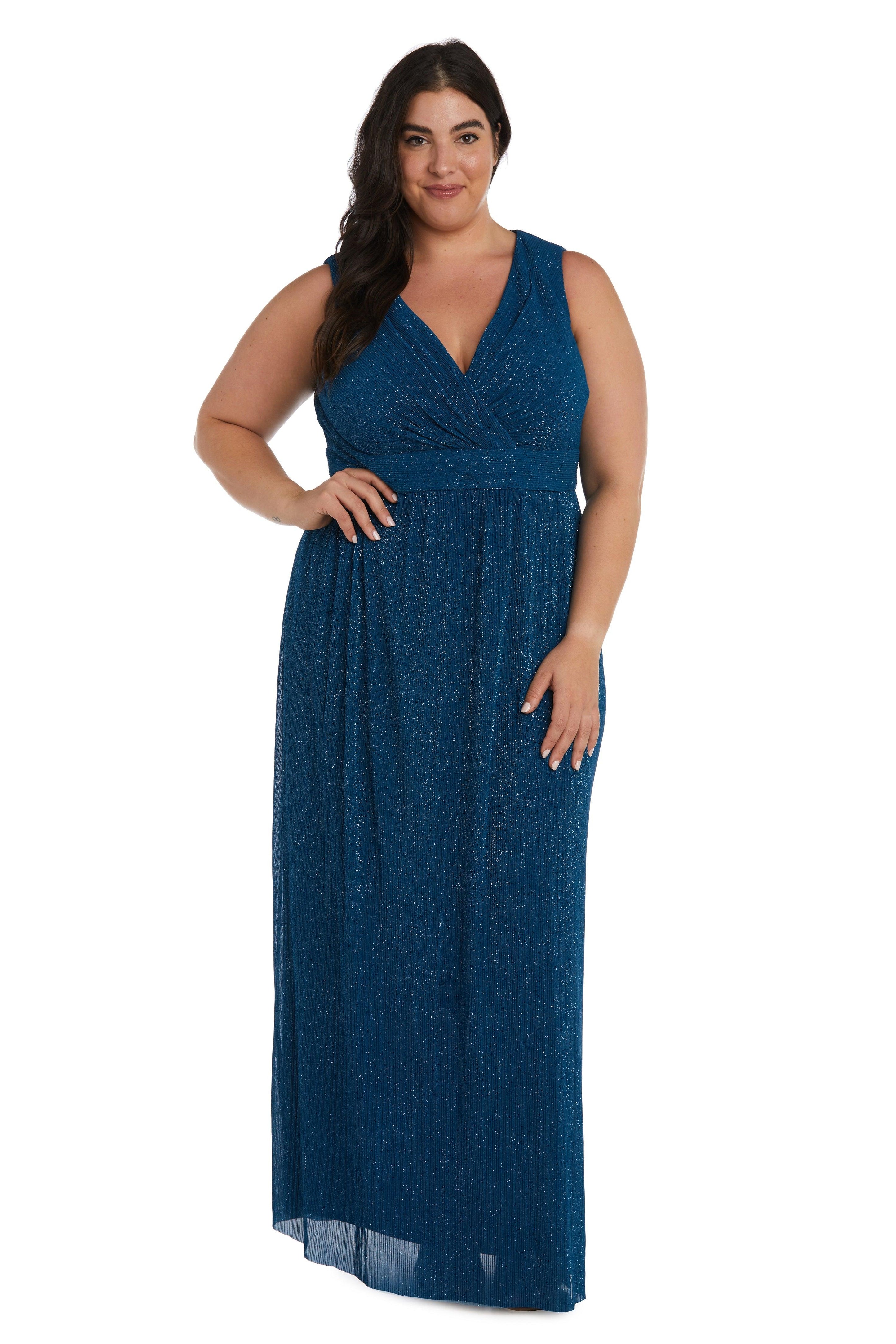 Denim R&M Richards 2475W Long Plus Size Formal Dress for $122.99 – The ...