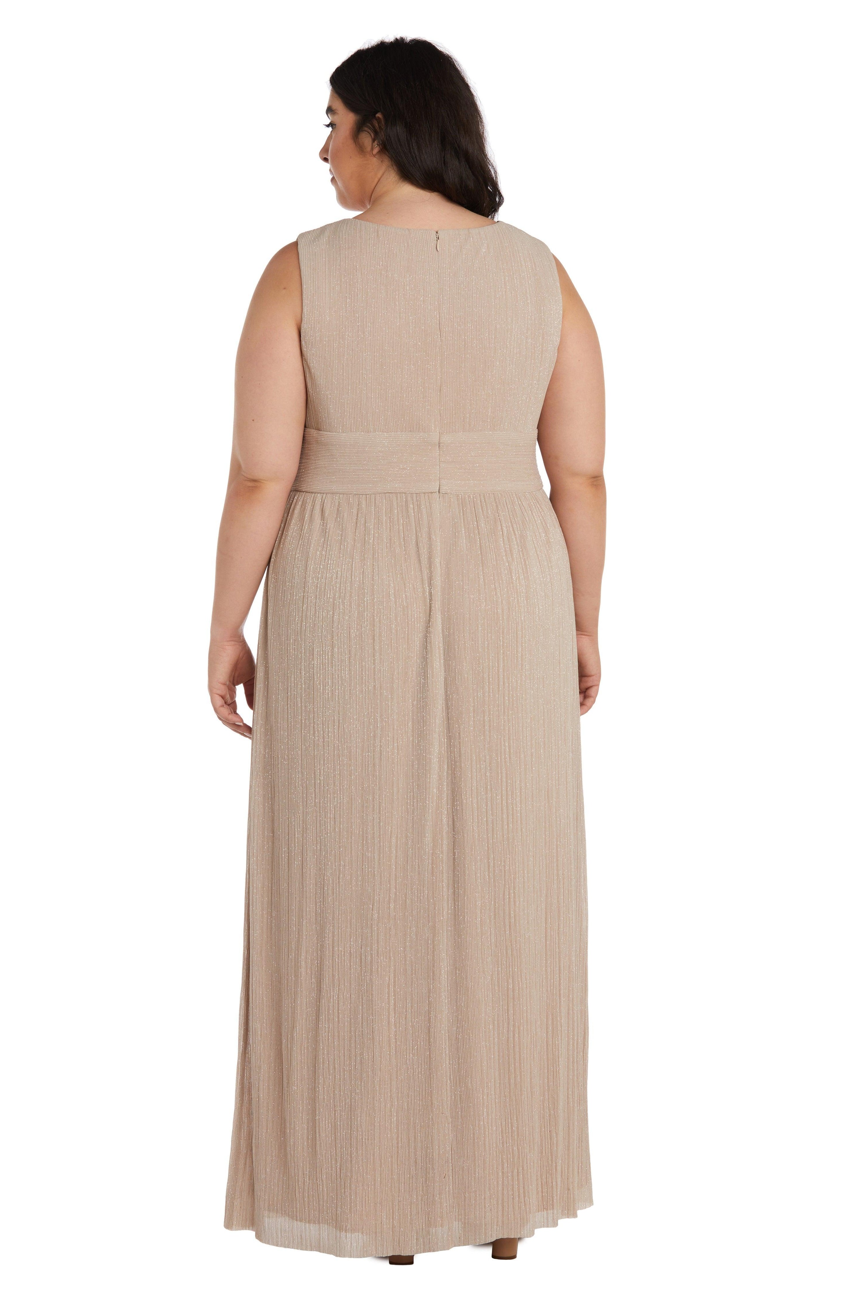 Champagne Randm Richards 2522w Plus Size Long Formal Dress For 9299